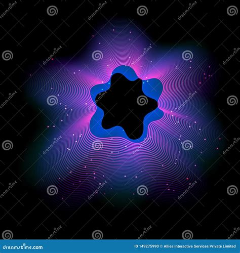 Futuristic Hi Tech Technology Concept Based Abstract Background Stock Illustration