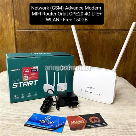 Jual Advance Modem Mifi Router Orbit Cpe20 4g Lte Wlan Free 150gb