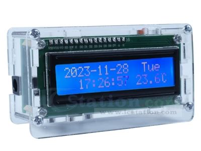 LCD1602 Display Electronic Clock Kit Soldering Practice Kits For STEM Teaching Babes Learning