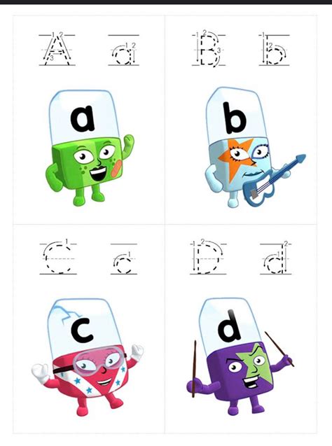 Numberblocks And Alphablocks Flashcards Etsy