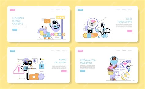 Premium Vector Artificial Intelligence Set Streamlining Business