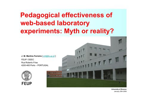 Pdf Pedagogical Effectiveness Of Web Based Laboratory Experiments Myth Or Reality