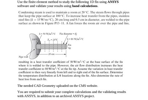 Solved Use The Finite Element Method To Study The Following Chegg