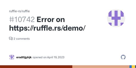 Error On Https Ruffle Rs Demo Issue 10742 Ruffle Rs Ruffle GitHub