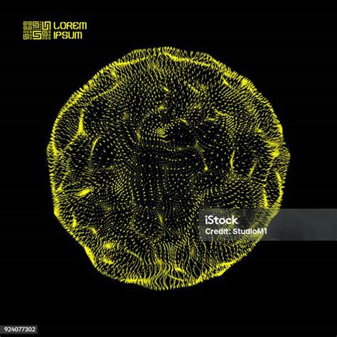 포인트의 구성 된 영역입니다 추상 세계 그리드입니다 영역 그림입니다 3d 그리드 디자인입니다 기술 개념입니다 벡터 일러스트입니다 0명에 대한 스톡 벡터 아트 및 기타 이미지