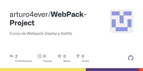 Github Arturo4everwebpack Project Curso De Webpack Deploy A Netlify