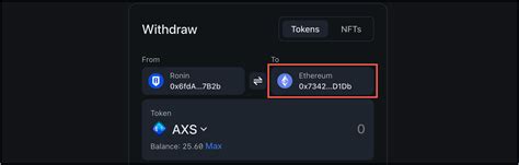 Withdraw An Erc 20 Token Ronin Docs