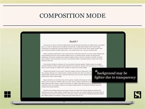 Scrivener Aesthetic Theme For Windows Lime Cream Etsy