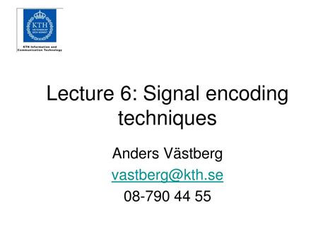 Ppt Lecture 6 Signal Encoding Techniques Powerpoint Presentation Free Download Id6228545