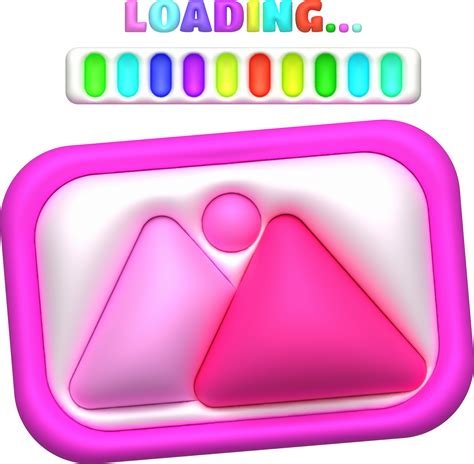 Loading Bar And Progress Visualization Of Photos Loading Status Collection Web Design Elements