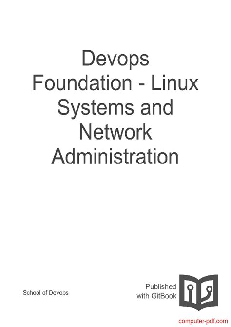 PDF Linux Systems And Network Administration Free Tutorial For Advanced