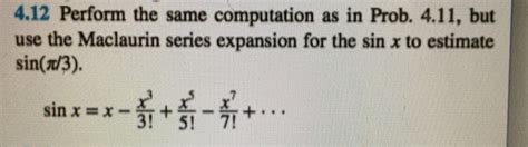 solved perform the same computation as in prob 4 11 but