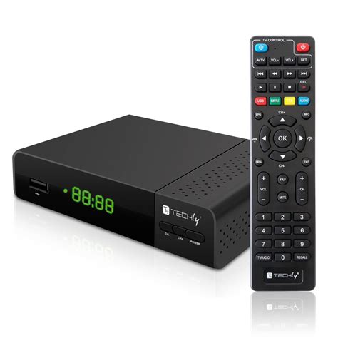 Decoder DVB T T H HEVC Bit Plastic With Display And In Universal Remote Control DVB