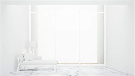 거실과 발코니 호텔 또는 아파트화이트 룸 최소한의 디자인과 아트 워크에 대 한 흰색 배경3d 렌더링 거실에 대한 스톡 사진 및 기타 이미지 Istock