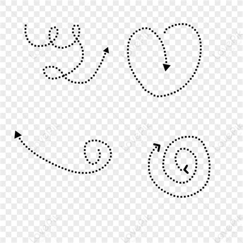 검은색 점선 화살표 일러스트는 다음을 나타냅니다 만화 일러스트 허실 내리치다 Png 일러스트 무료 다운로드 Lovepik