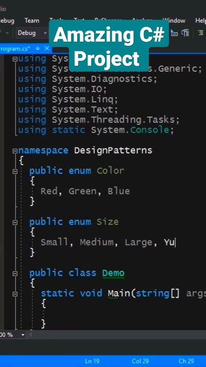 Amazing Csharp Project Coding Csharp Csharptutorial Designpatterns