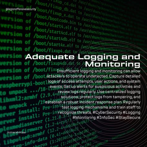 Legion Offensive Security On Linkedin Cybersecurity Logging Monitoring Infosec