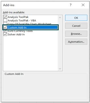 Add Ins In Excel How To Add Enable Disable Step By Step