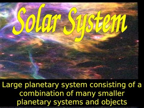 Ppt Large Planetary System Consisting Of A Combination Of Many
