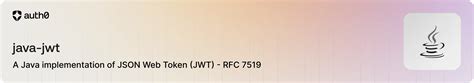 Comauth0java Jwt 450 On Maven Security And Maintenance Data For Open Source