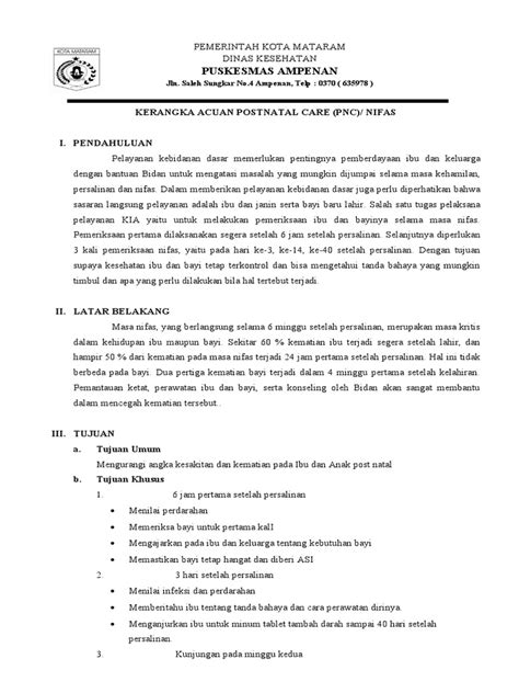 Contoh Kerangka Acuan Pnc Pdf