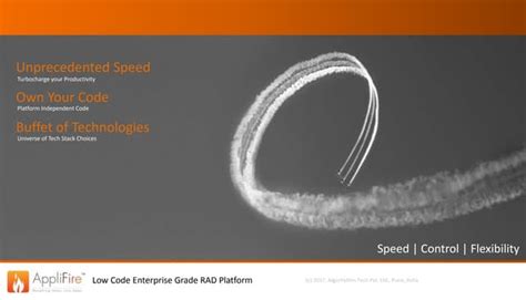 Applifire Low Code Rapid Application Development Platform Ppt