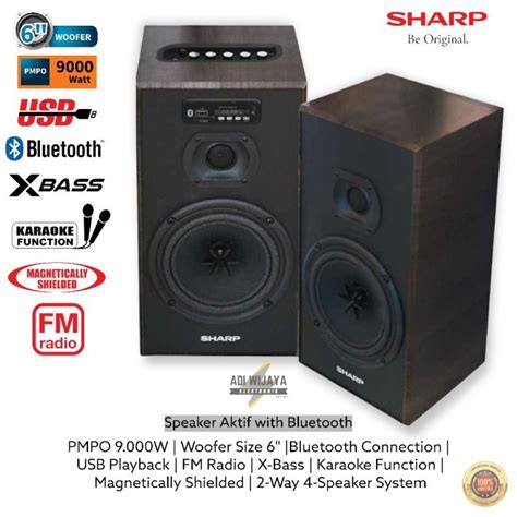 Sharp Cbox B655ubo Speaker Aktif Lazada Indonesia