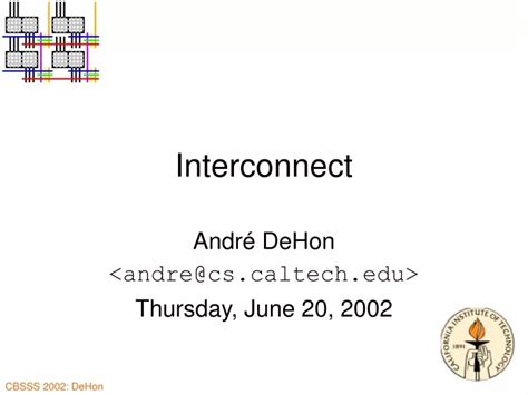 Ppt Interconnect Powerpoint Presentation Free Download Id9526621