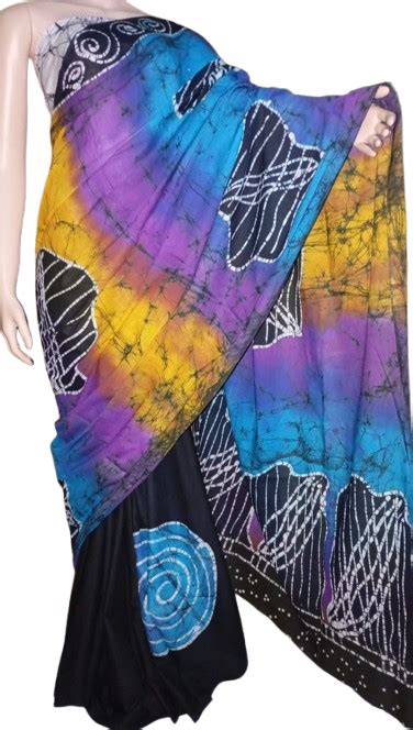 Batik Saree බතික් සාරි Ranwage