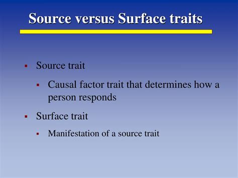 PPT Chapter 9 Traits And Trait Taxonomies PowerPoint Presentation Free Download ID 160831