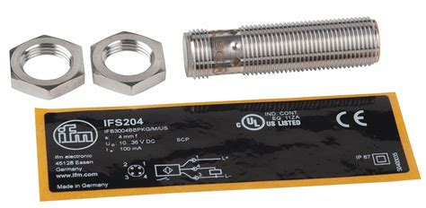 IFM Built In Connector Shielded Inductive Cylindrical Proximity Sensor T IFS Grainger