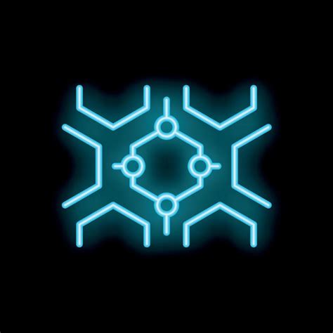 Neon Style Icon Representing Machine Learning Process 52862825 Vector Art At Vecteezy
