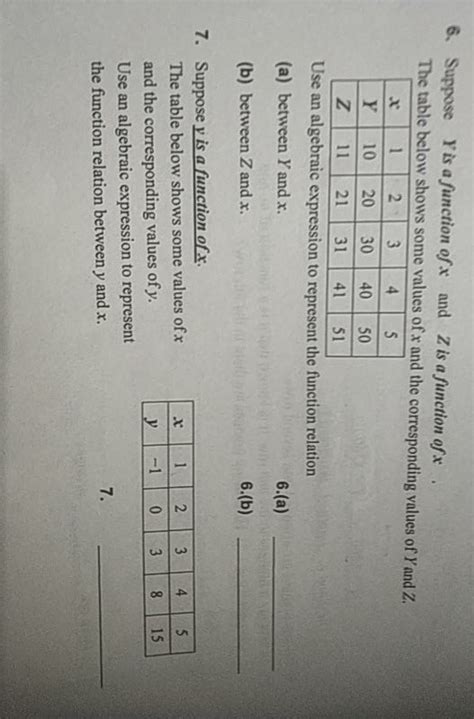 solved 6 suppose y is a function of x and z is a function