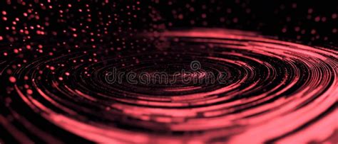 dynamic circular data waves and digital pulses create a technological background experience