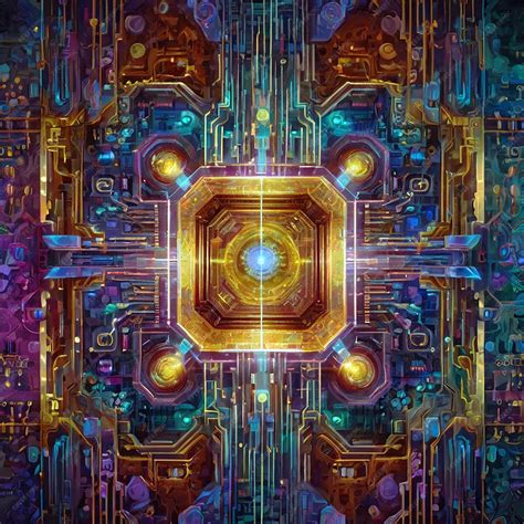 Closeup Of A Computer Motherboard With A Prominent Clock Component Premium Ai Generated Image