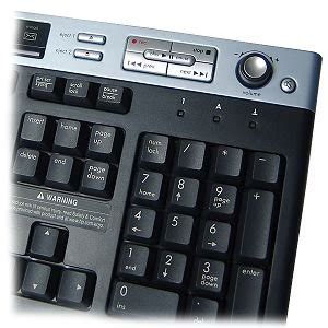 Genuine NEW HP Wireless Multimedia US English BLACK Keyboard 5187 4424 5219URF