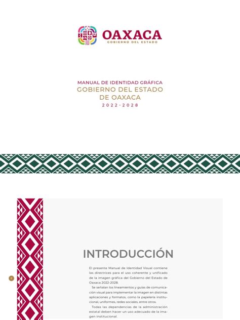 Manual De Identidad Gráfica Oaxaca 2022 2028 Pdf Diseño Gráfico