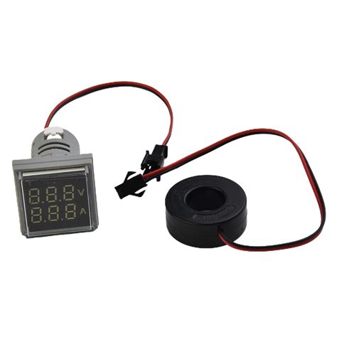 Led Digital Dual Display Voltmeter Ammeter Voltage Gauge Meter Ac 60