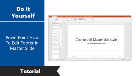 Guide Powerpoint How To Edit Footer In Master Slide
