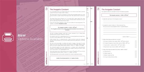 The Avogadro Constant Resource Pack Science Beyond