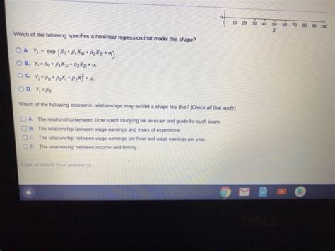 Solved Consider The Following Regression Function To Answer