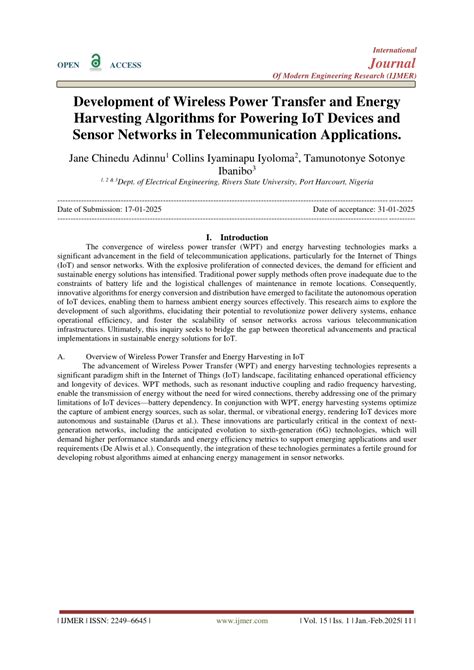 Pdf Wireless Power Transfer And Energy Harvesting Algorithms For