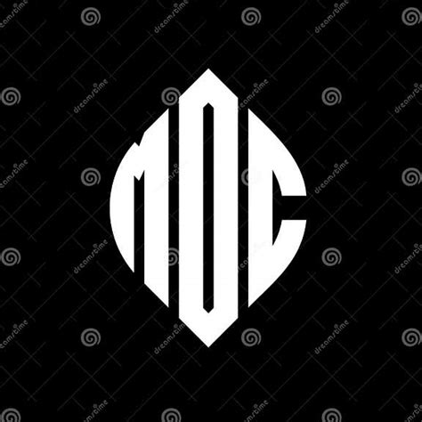 Moc Circle Letter Logo Design With Circle And Ellipse Shape Moc Ellipse Letters With