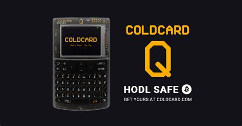 Coldcard Q Coinkites Flagship Signing Device Aka Hardware Wallet