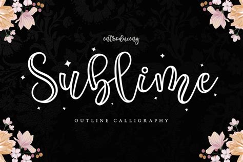Sublime A Bouncy Outline Script Calligraphy