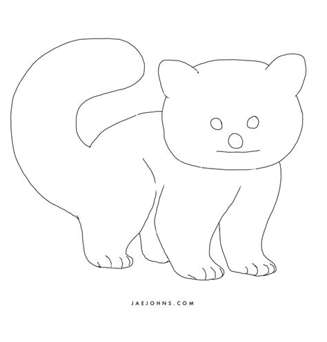 How To Draw A Red Panda