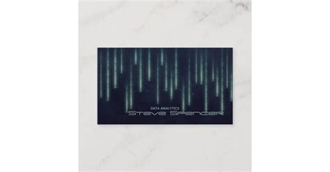 Data Analytics It Manager Coder Business Card Zazzle