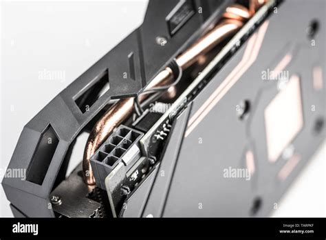 PC Gaming Graphic Card GPU With Pin Power Connectors Stock Photo Alamy