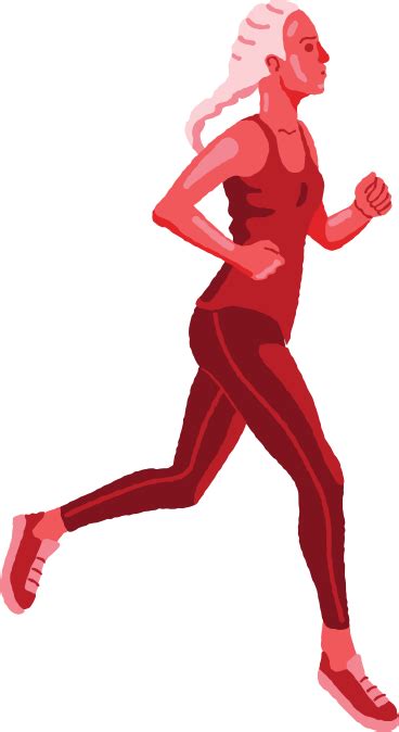 Woman Running In Park Png Svg