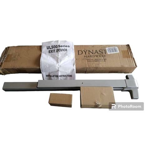 Dynasty Hardware Push Bar Panic Exit Device Aluminum With Exterior Lever